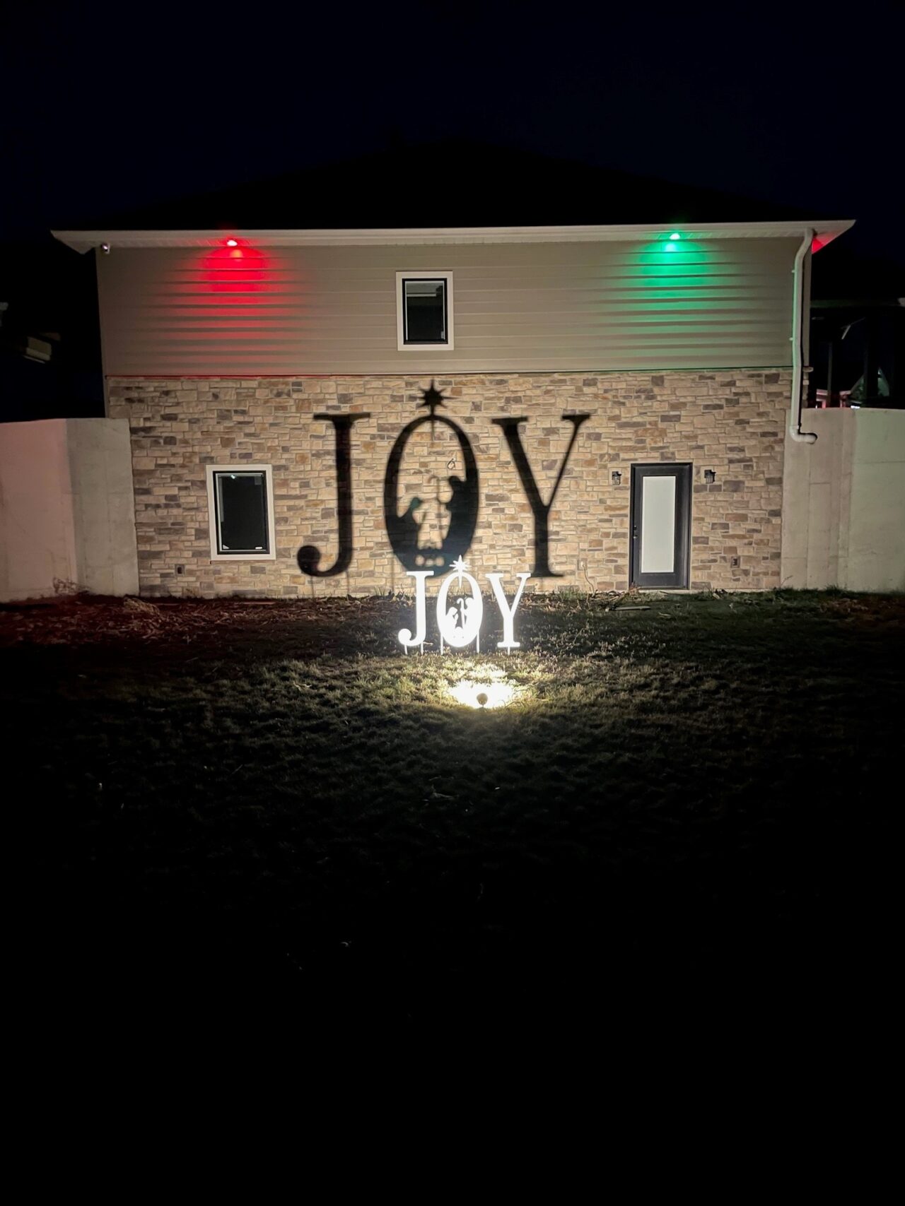 Outdoor JOY Nativity Sign | Poly Concepts